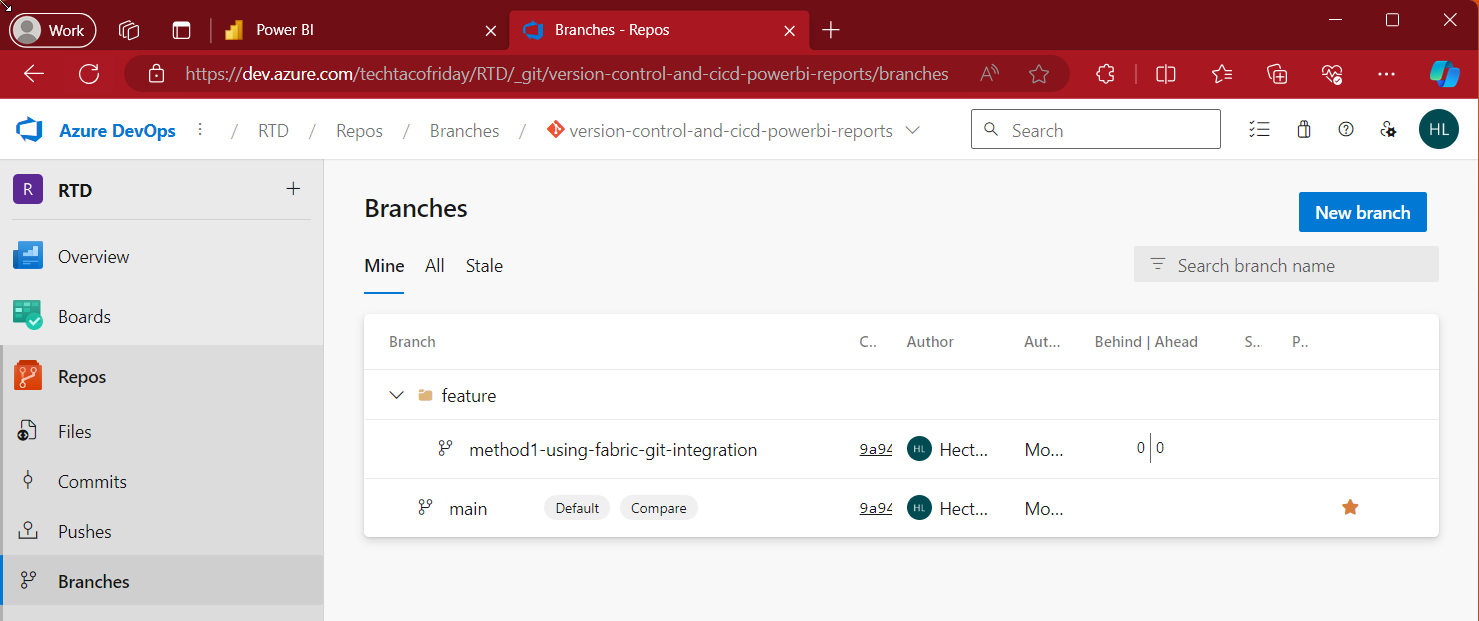 Version-control & CI/CD your Power BI reports: Using Fabric's Git ...