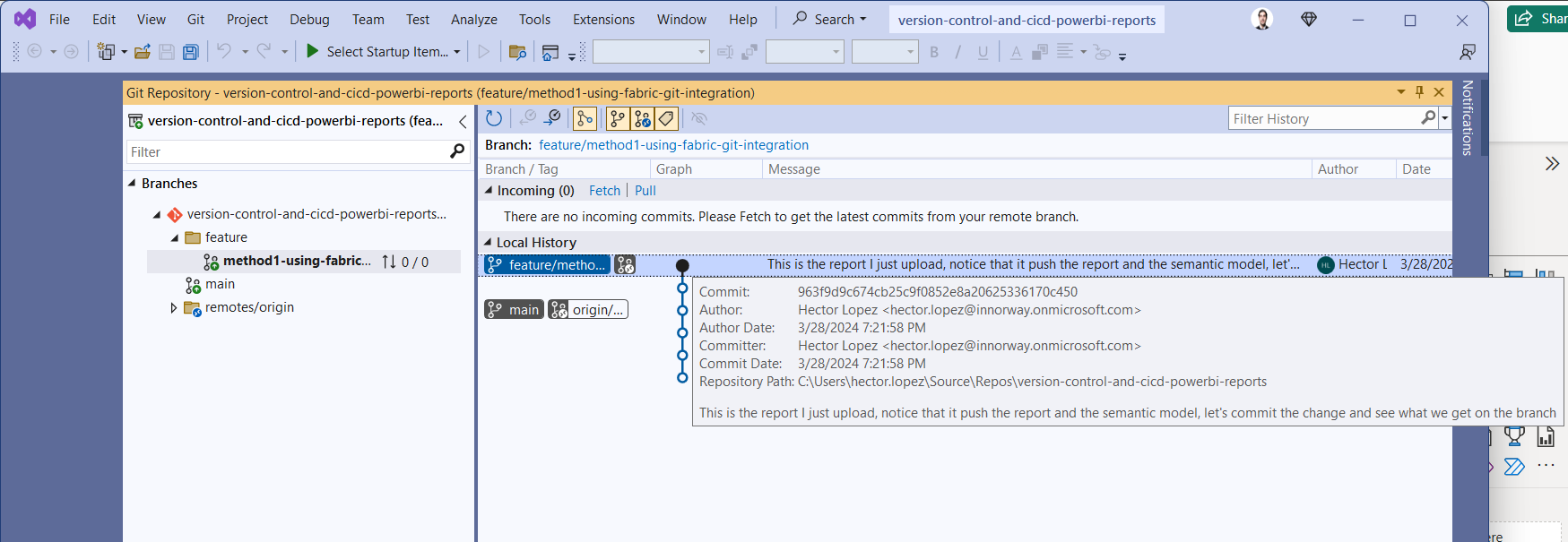 Version-control & CI/CD your Power BI reports: Using Fabric's Git Integration & Deployment pipelines
