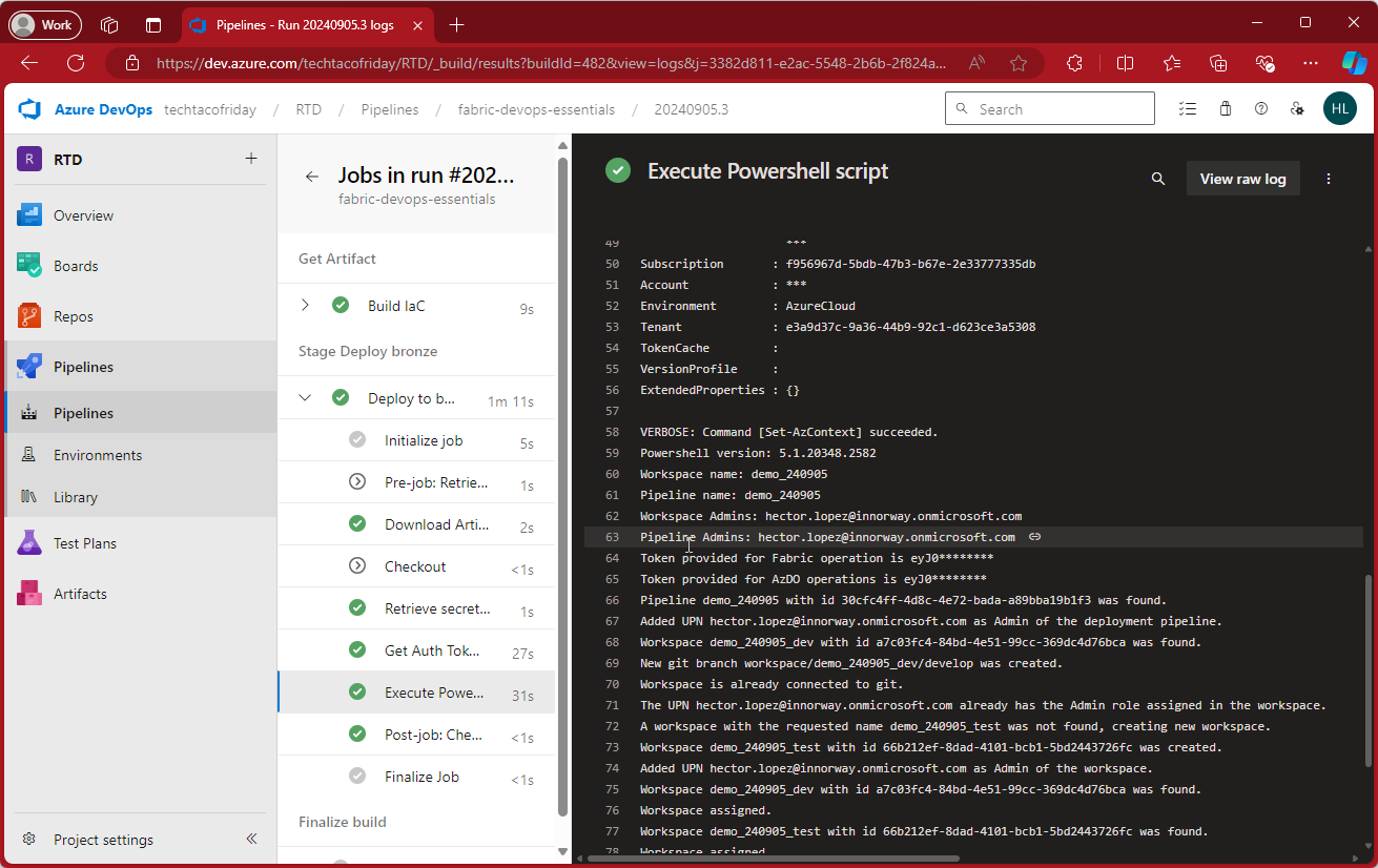 Automating Fabrics Deployment Pipelines And Workspaces
