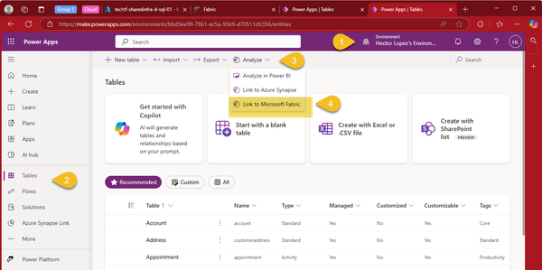 Dataverse Meets Fabric - Direct Link